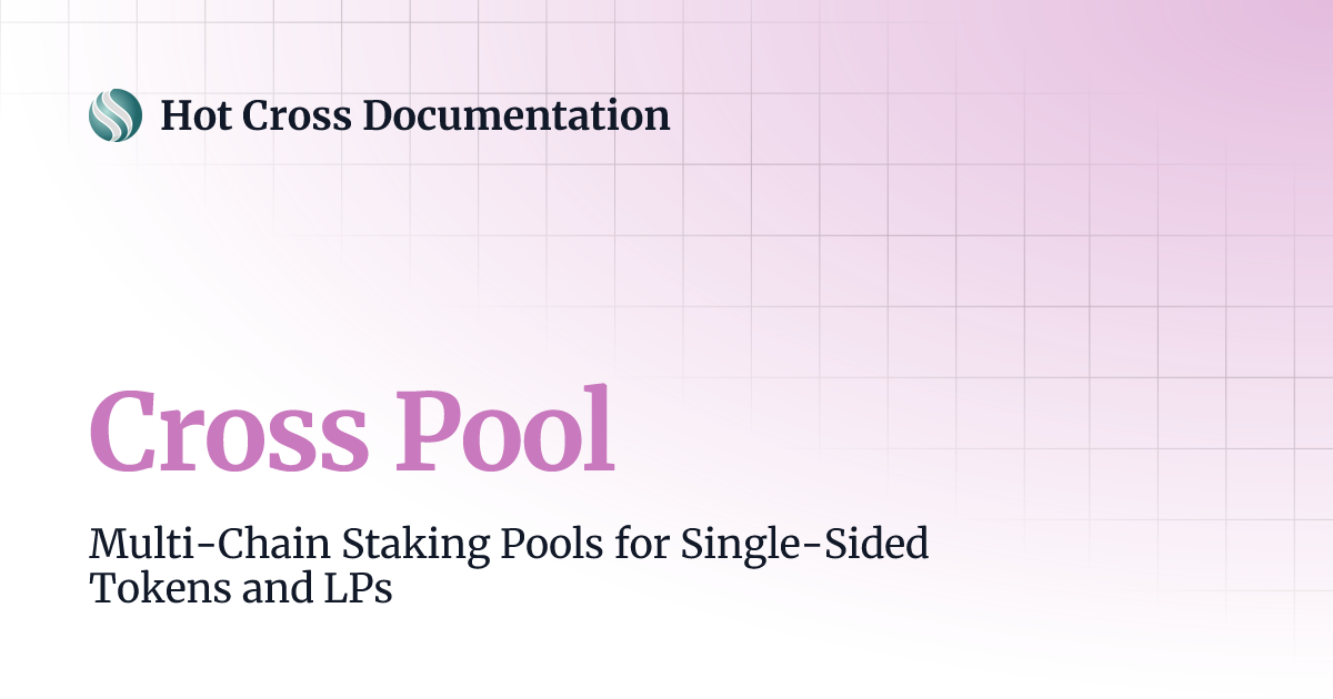 Cross Pool | Hot Cross Documentation